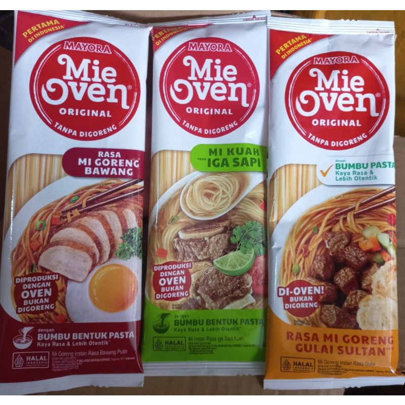 Jual Mie Oven Mayora rasa mie goreng, mie goreng gulai sultan, kuah iga ...