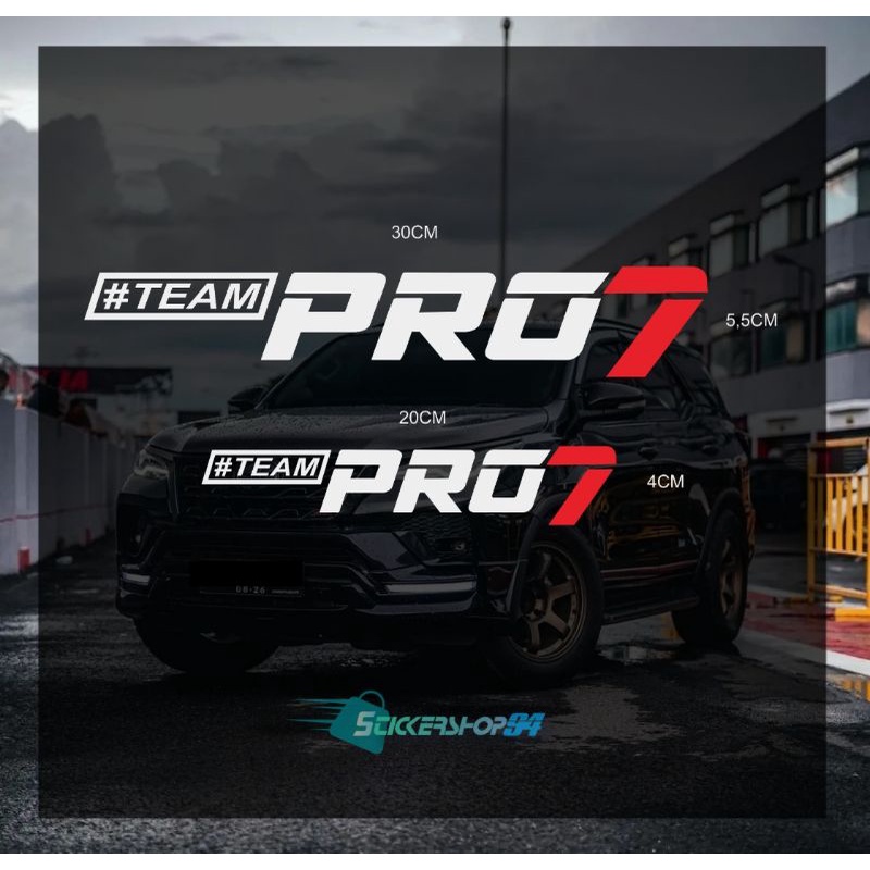 Jual stiker cutting TEAM PRO7 | Shopee Indonesia