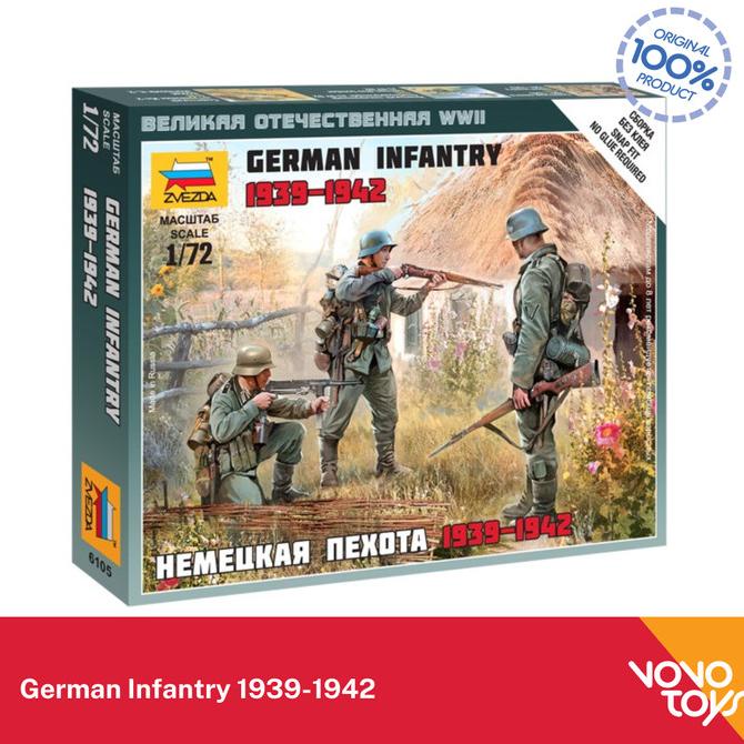 Jual Miniatur Figure 1/72 German Infantry 1939-1942 by Zvezda | Shopee ...