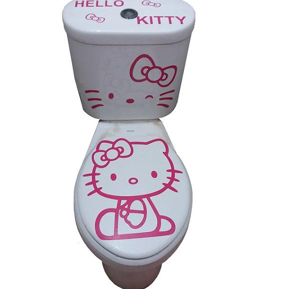 Jual Trend Produk Hello Kitty Karakter Stiker Kloset / Stiker Toilet ...