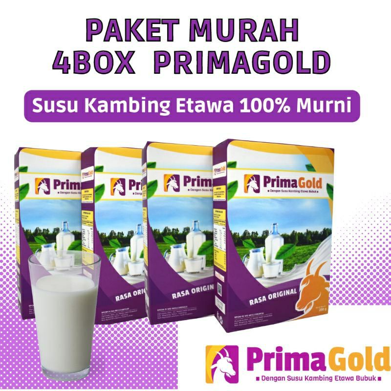 Jual PRIMA GOLD 4 BOX SUSU KAMBING ETAWA PRIMAGOLD | Shopee Indonesia