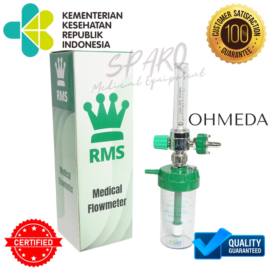 Jual Flowmeter Humidifer Ohmeda Connector Oksigen O2 | Shopee Indonesia