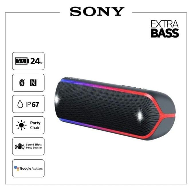 Jual Sony Srs-Xb32 Black Extra Bass Bluetooth Speaker / Srs Xb32 / Xb ...