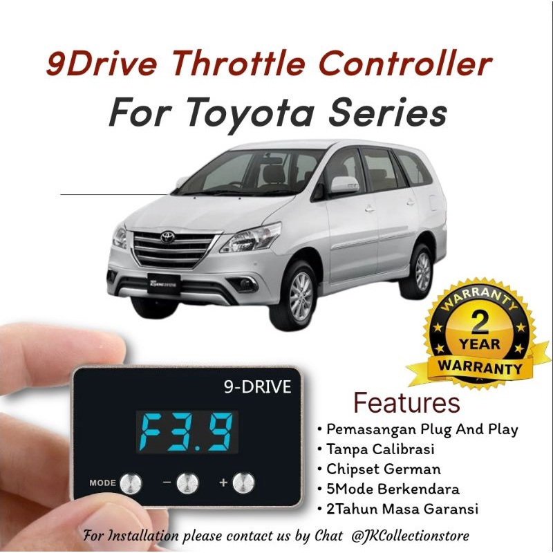 Jual 9 Drive Throttle controller Toyota Innova Series 2004-2015 Remap ...
