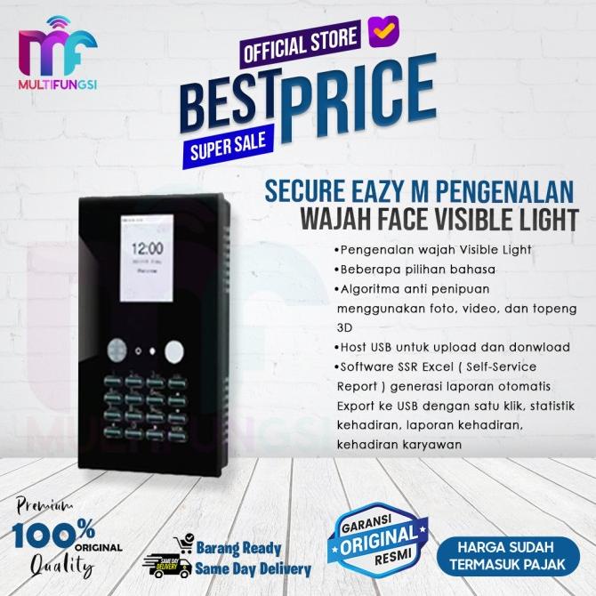 Jual Mesin Absensi - Secure eazy M pengenalan wajah face visible light ...