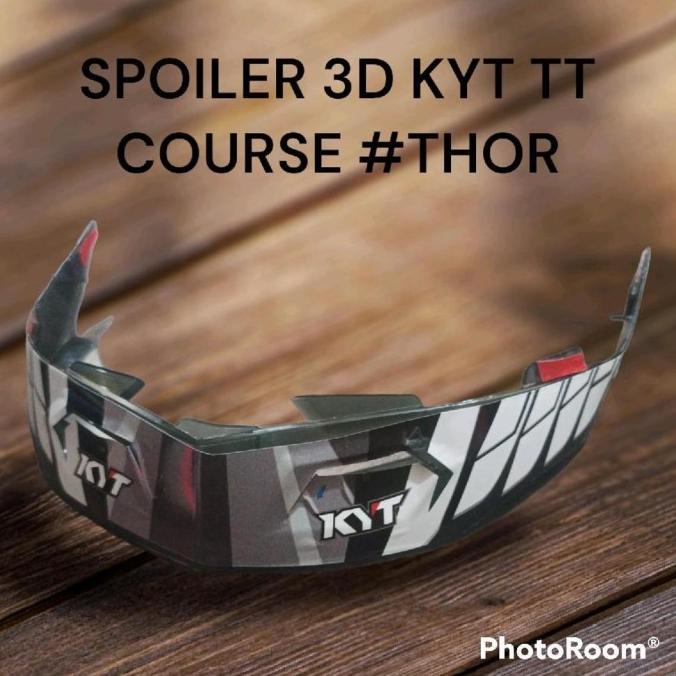 Jual SPOILER 3D KYT TT COURSE Motif Sticker VENOM Bahan Polycarbonate ...