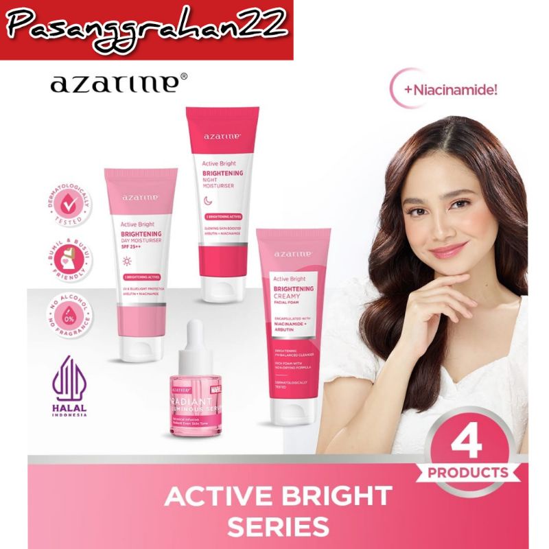 Jual Azarine Active Bright Series All Varian Skin Care azarine | Shopee ...