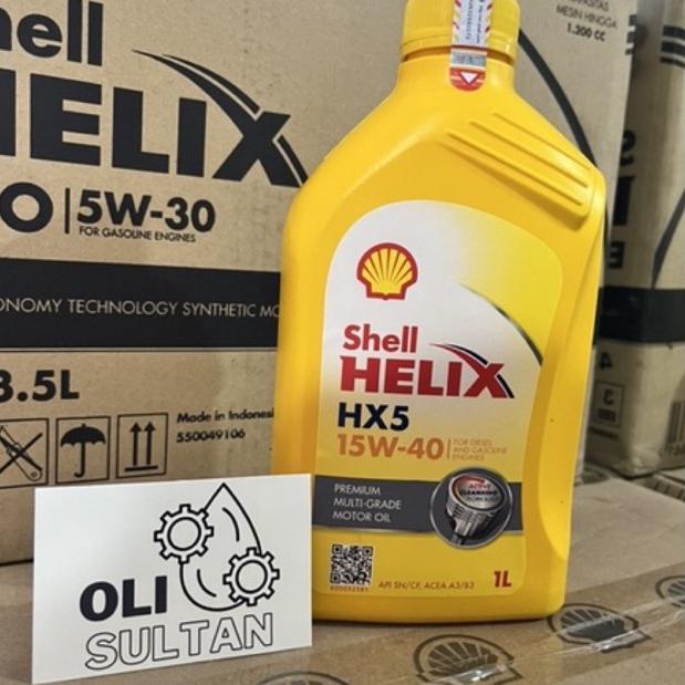 Jual [KODE AFIBR] Shell HELIX HX5 15w40 1Liter | Oli Shell Helix HX5 ...