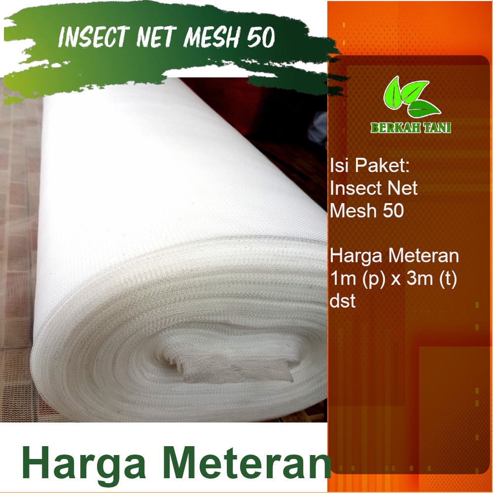 Jual Insect Net Putih Mesh 50 Harga Meteran | Shopee Indonesia