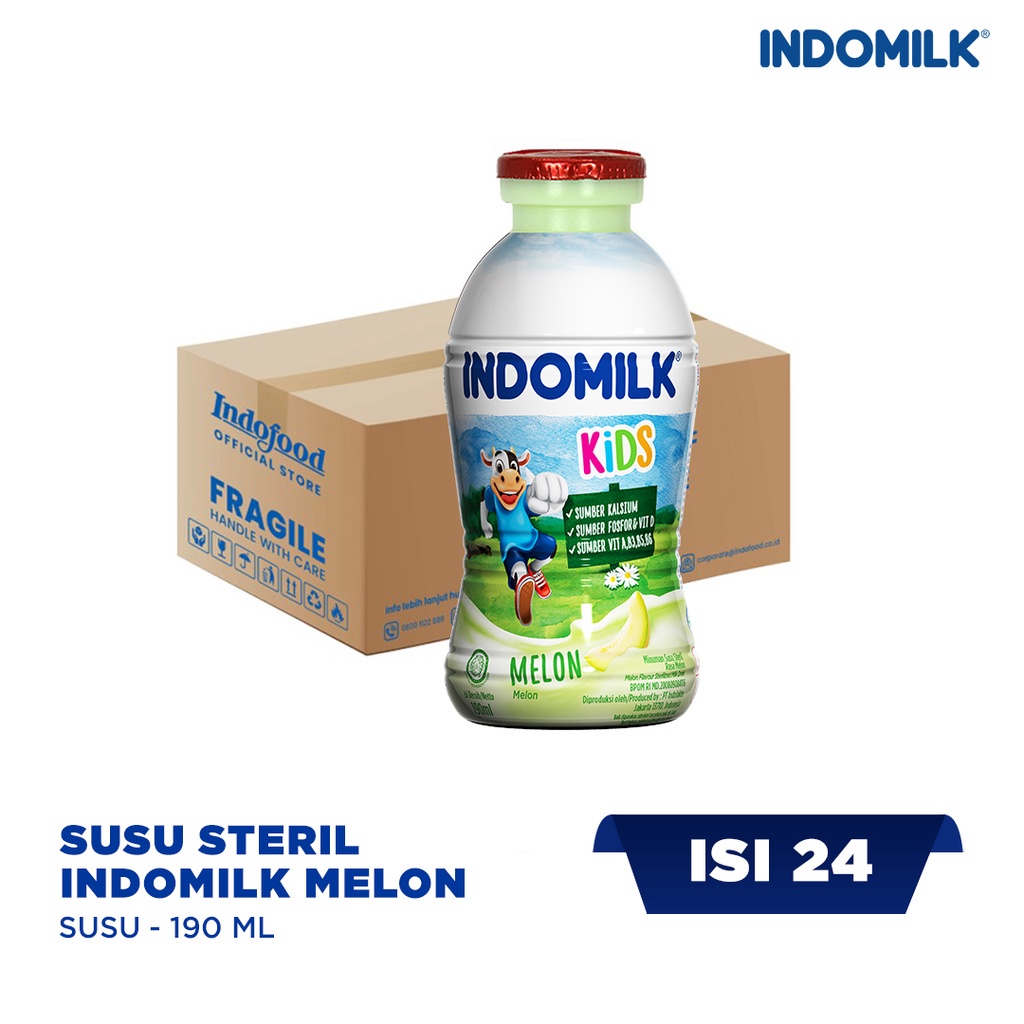Jual CTN - Indomilk Melon Botol 190 mL | Shopee Indonesia
