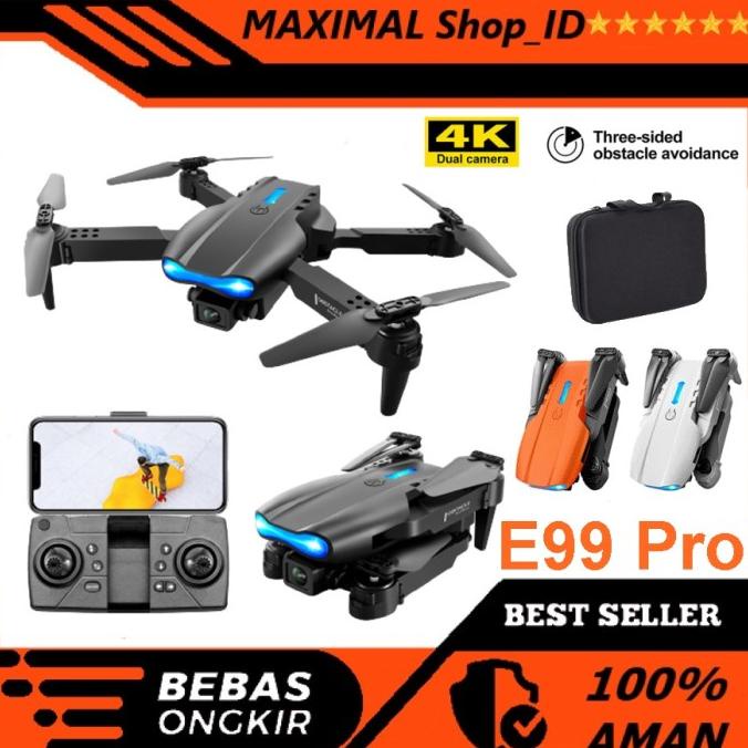 Jual Drone E99 Pro Mini Foldable 4K Dual Camera Vs Drone E88 Pro 4K ...