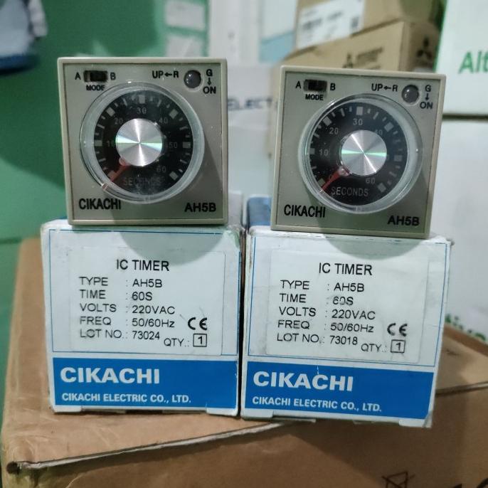 Jual Timer AH5B 220 VAC 60S / IC TIMER AH5B 220Vac CIKACHI ELECTRIC ...