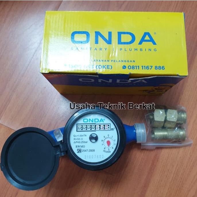 Jual Meteran air / water meter onda 1/2" inch kuningan | Shopee Indonesia