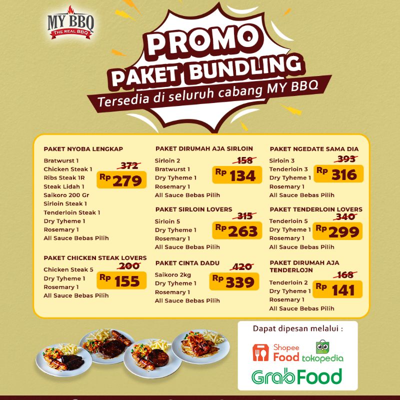 Jual Promo Paket Bundling MY BBQ | Shopee Indonesia