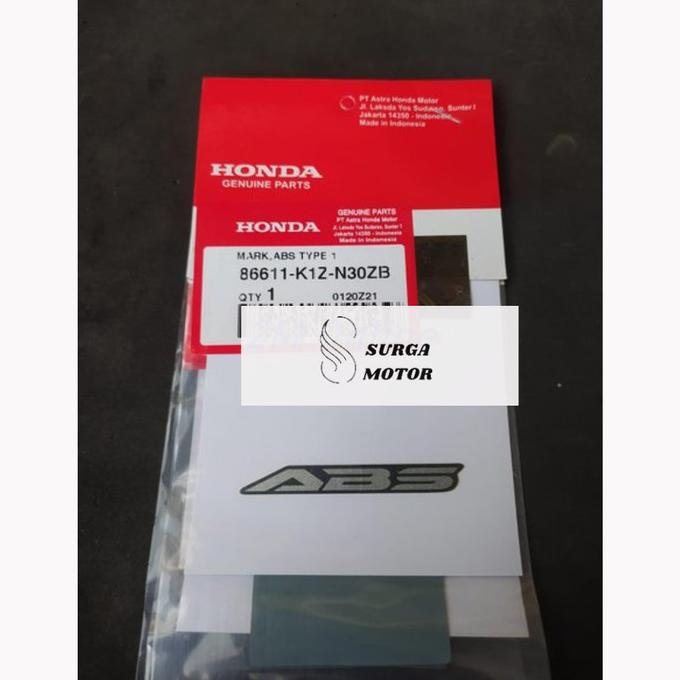 Jual Sticker Logo Mark Tempelan Tulisan Abs Type 1 Honda Pcx 160 2021 ...