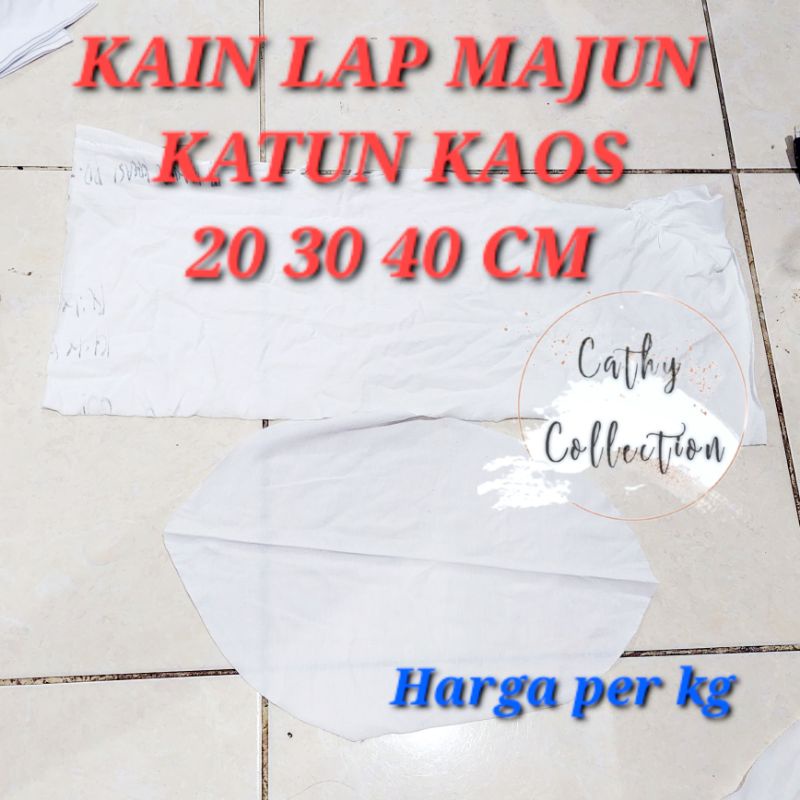 Jual KAIN MAJUN PUTIH KAOS 20x30, 20x20 cm per kg | Shopee Indonesia