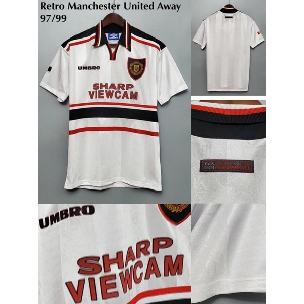 Jual JERSEY RETRO MU AWAY 97/99 SHARP VIEWCAM | Shopee Indonesia