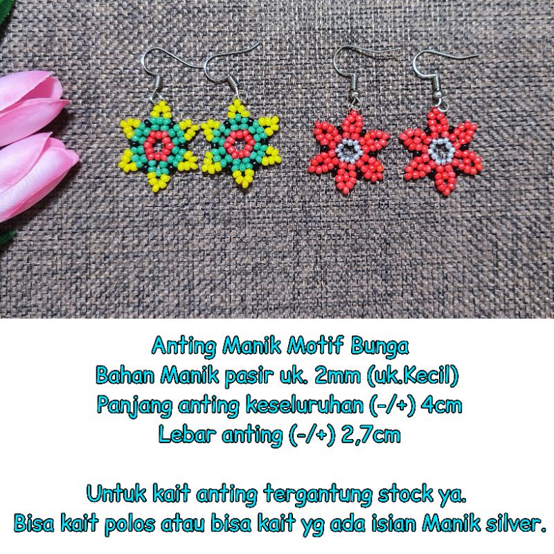 Jual anting manik dayak / anting dayak / anting khas dayak / aksesoris ...