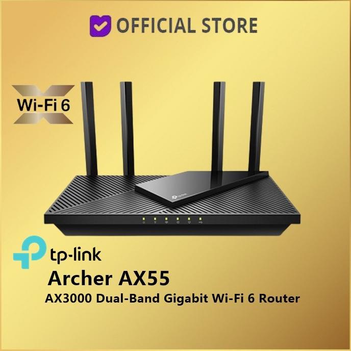 Jual TP-LINK Archer AX55 AX3000 Dual Band Wi-Fi 6 Router Tplink AX 55 ...