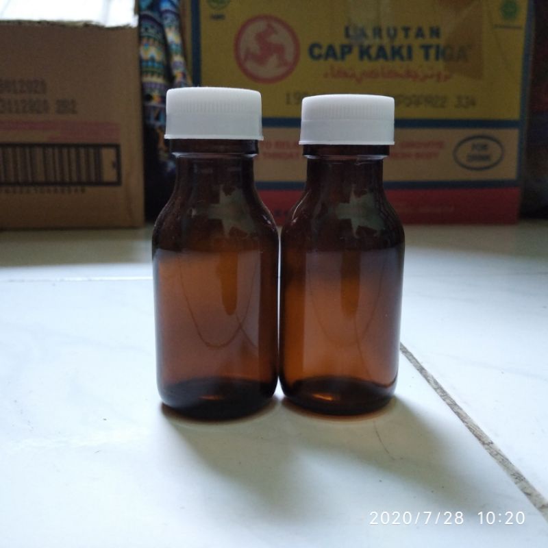 Jual Botol Coklat Amber 60ml - Plus tutup (Minim 6 Botol) | Shopee Indonesia