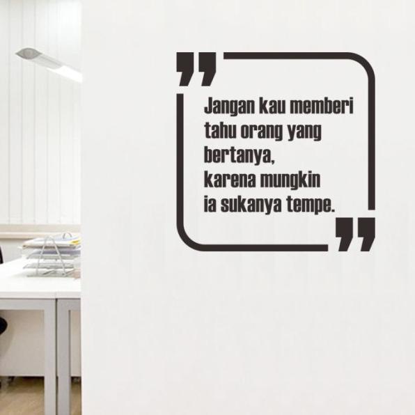 Jual Cutting Stiker CUSTOM TEKS TULISAN Kaca Dinding Motivasi Sticker ...