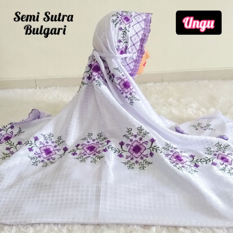 Jual MUKENA BORDIR SUTRA BULGARI TERUSAN/LAJURAN DEWASA MUKENAH BORDIL ...
