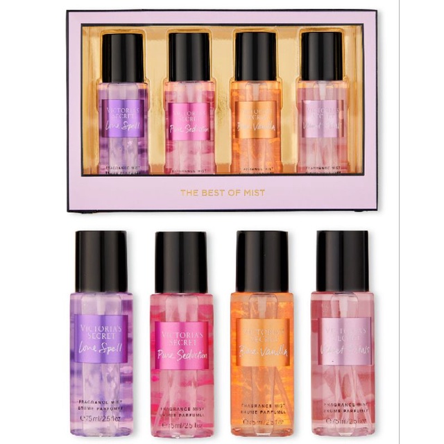 Jual VS Victoria's Secret ASSORTED TRAVEL MIST GIFT SET 4 PIECE ...