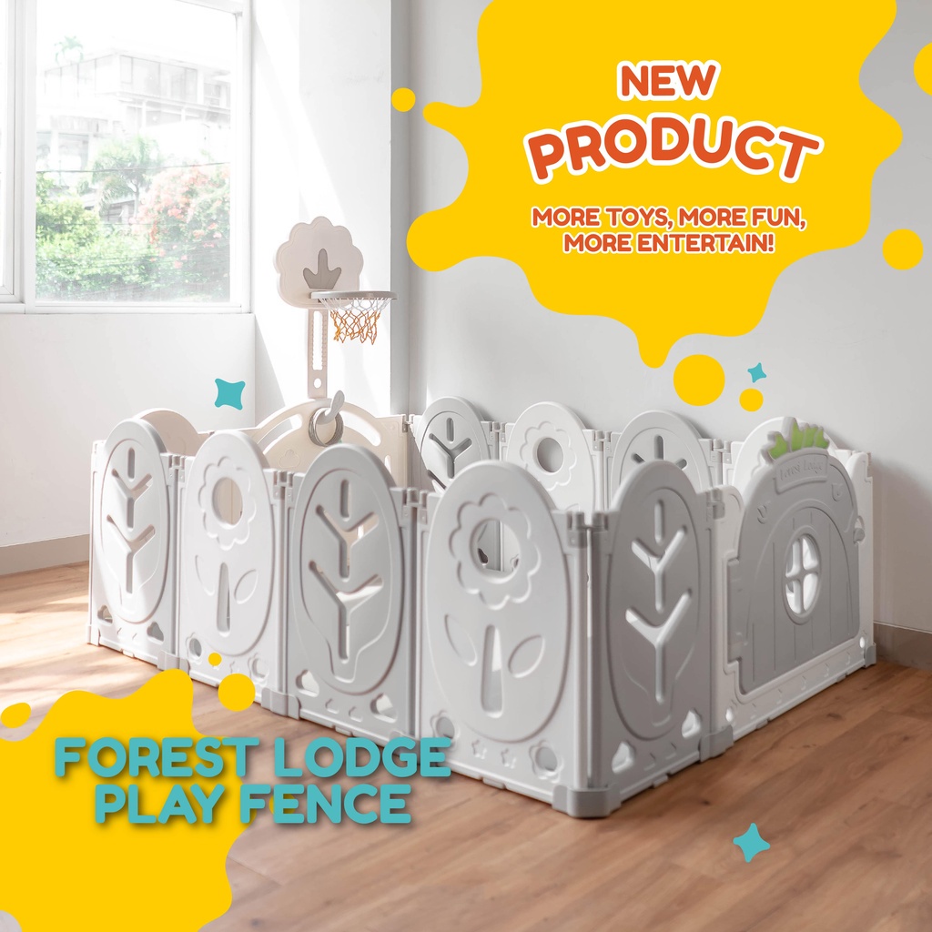 Jual Lumba Forest Fence + Playmat Antibakterial 8+2 / 10+2 / 12+2 ...