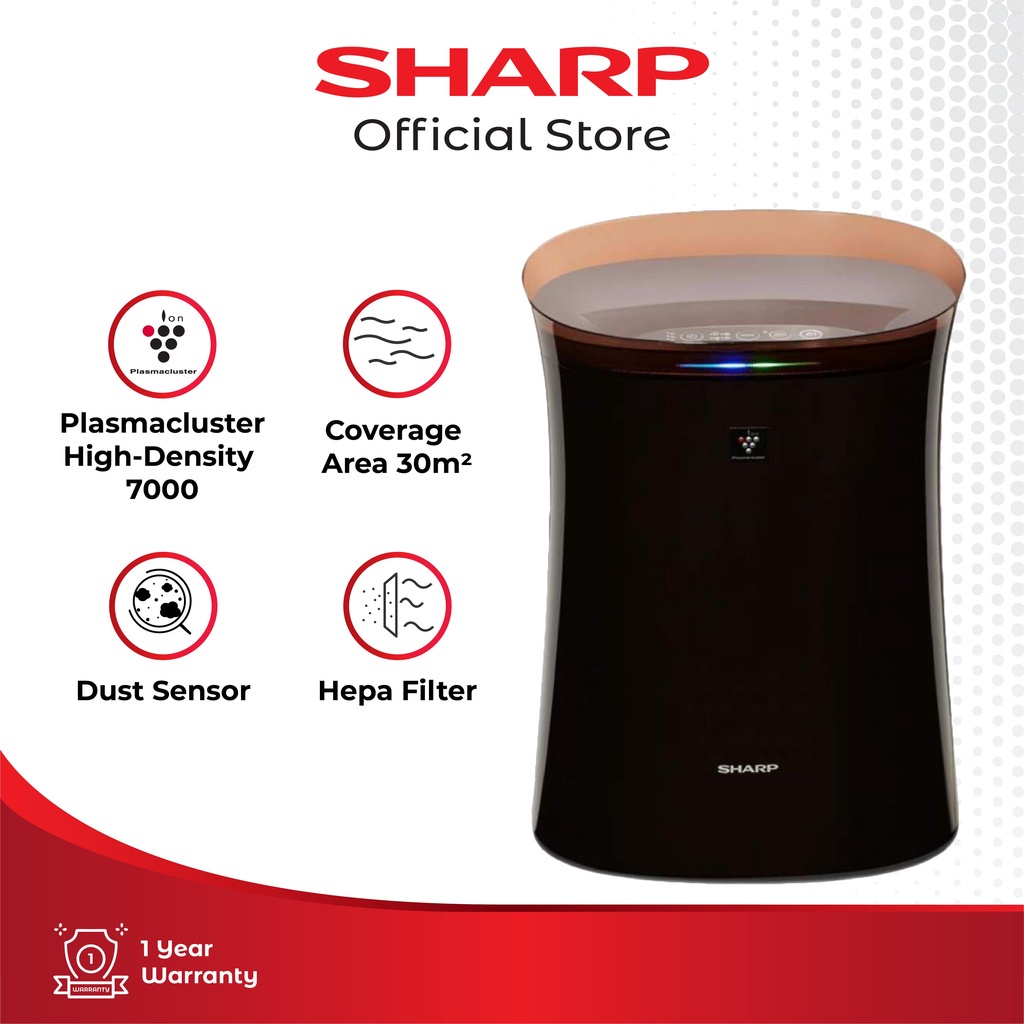 Jual Sharp Air Purifier - Pembersih Udara Ruangan With Plasmacluster 30m - FP-F40Y-T | Shopee ...