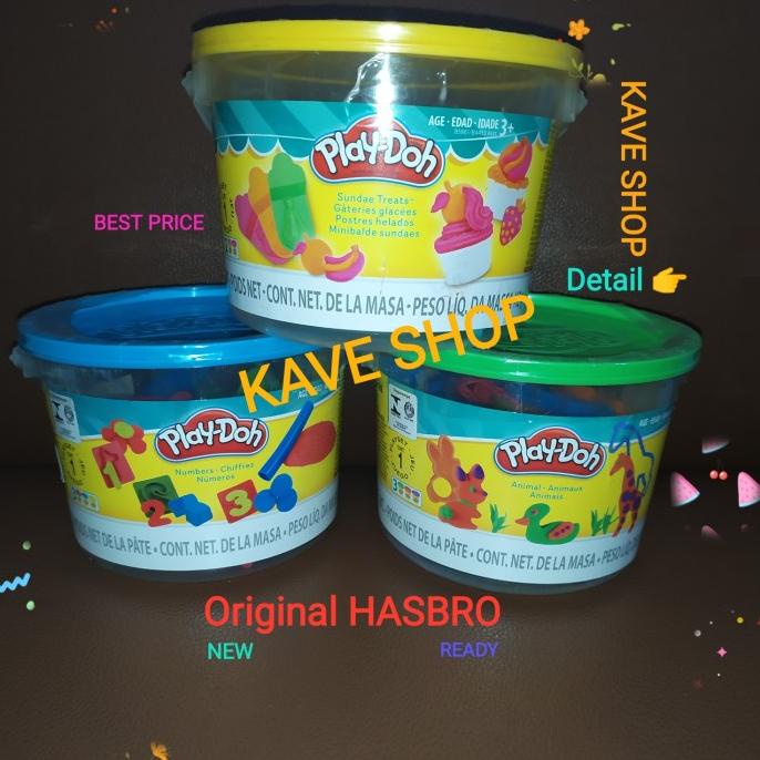 Jual Play-Doh Bucket HASBRO : Sundae - Animal - Numbers | Shopee Indonesia