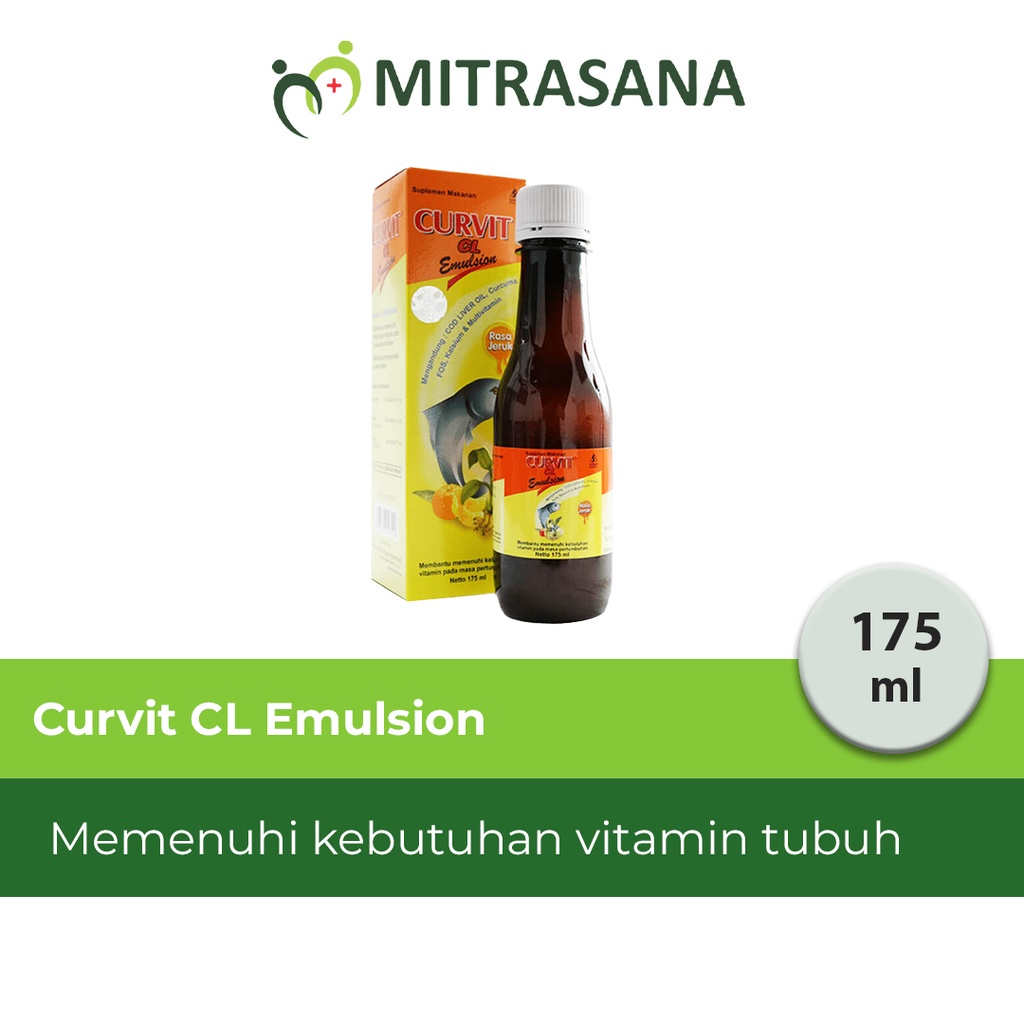 Jual Curvit Cl Emulsion Memelihara Kebutuhan Tubuh 175 Ml | Shopee ...