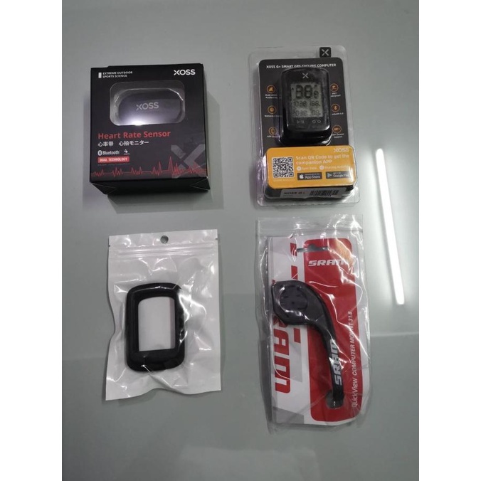Jual PAKET XOSS G + XOSS CHEST SENSOR HEART RATE + CASE + BRACKET SRAM ...