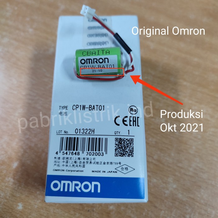Jual Battery Baterai PLC CP1W BAT01 BAT 01 / 3V omron original | Shopee ...