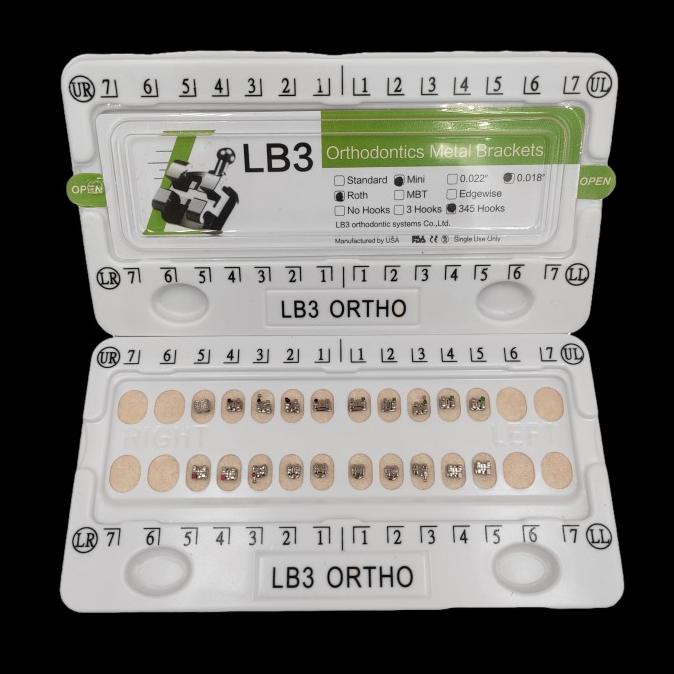 Jual BRACKET BEHEL GIGI MINI ROTH EDGEWISE 018 022 HOOK LB3 ORTHODONTIC ...