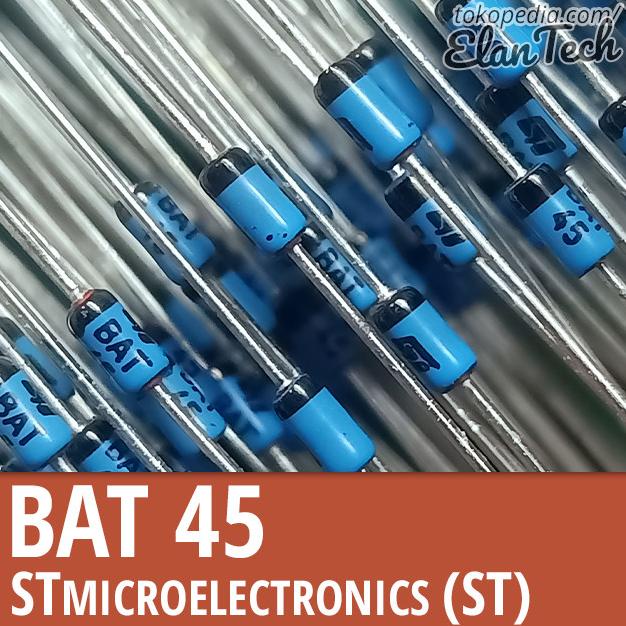Jual BAT45 Diode ST Microelectronics Small Signal Schottky BAT 45 ...