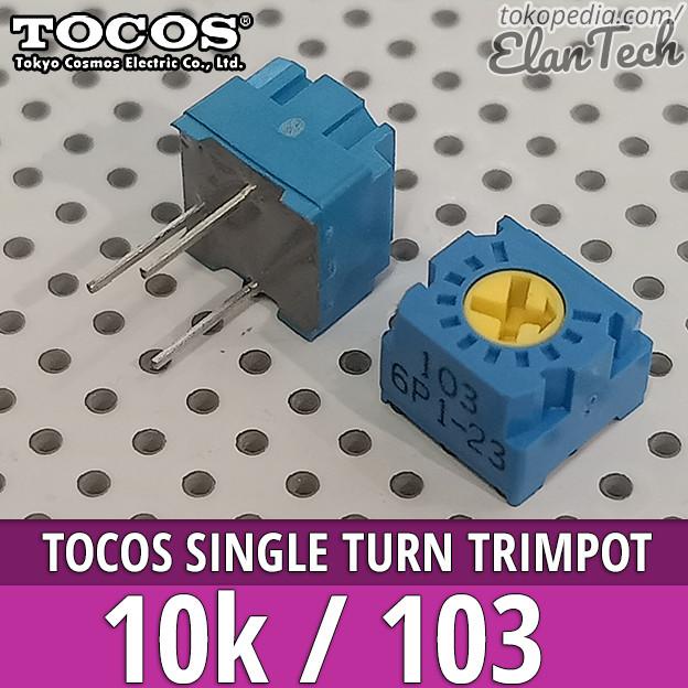 Jual Trimpot 10k / 103 Tocos Single Turn Trimmer Robot 10 Kilo Ohm ...