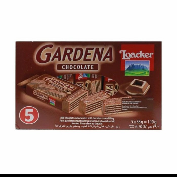 Jual loacker Gardena chocolate 5 x 38gr/LOACKER GARDENA CHOCOLATE WAFER ...