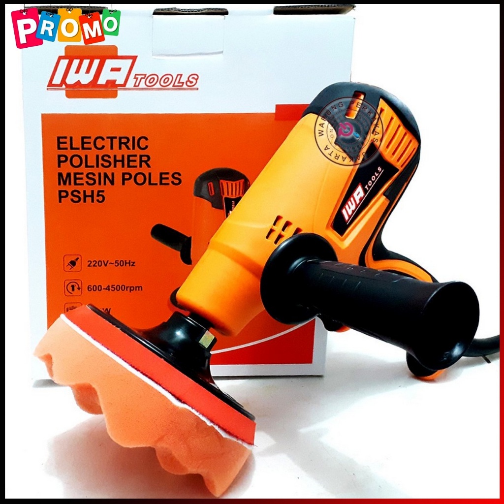 Jual Mesin Poles Mobil Motor IWA Polisher 5" Alat yang Tak Tergantikan ...