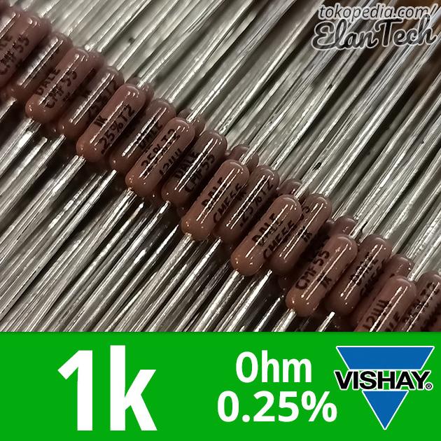 Jual Resistor 1k 0.25% Vishay Dale CMF55 1 Kilo Ohm 0.25W Elan73c ...