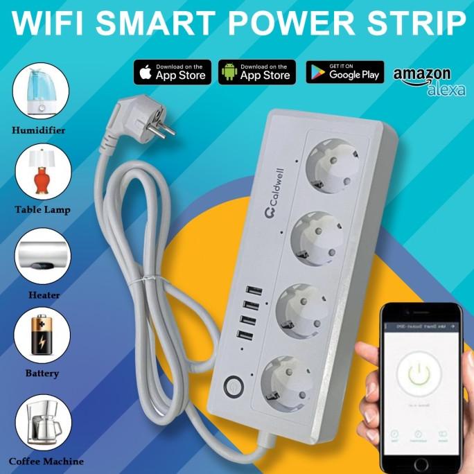 Jual Smart Extension Power Strip (Smart Stop Kontak, WIFI) | Shopee Indonesia