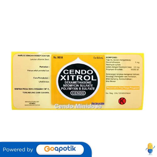 Jual CENDO XITROL TETES MATA BOX 5 X 0.6 ML MINIDOSE | Shopee Indonesia