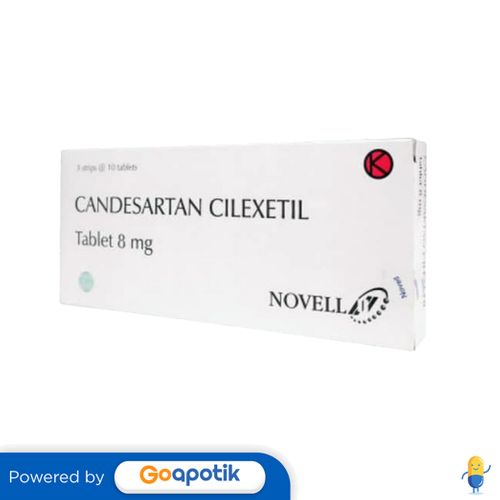 Jual CANDESARTAN NOVELL 8 MG BOX 30 TABLET | Shopee Indonesia