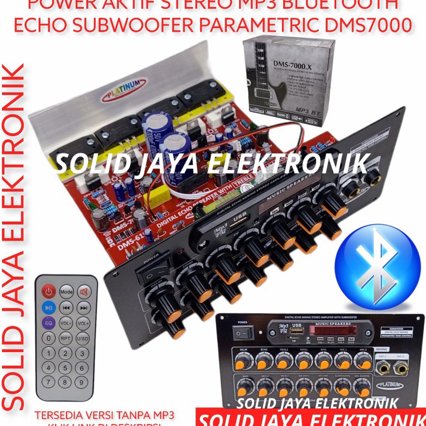Jual Bagus Banget.. KIT POWER SPEAKER AKTIF ACTIVE MP3 BLUETOOTH BT SANKEN DMS-7000 DMS7000 DMS ...