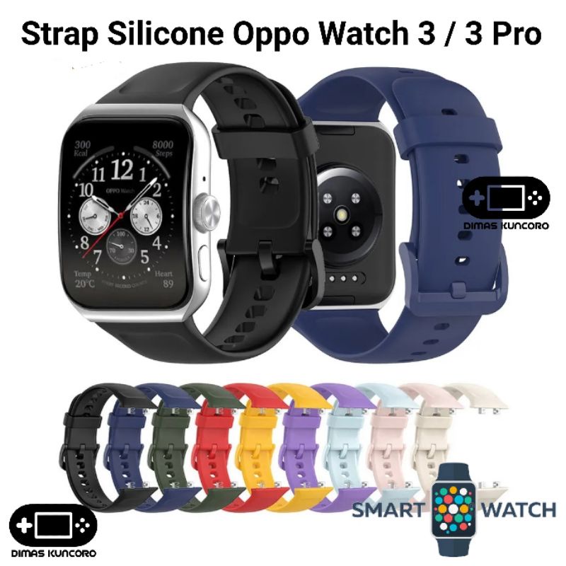 Jual Strap Silicone Oppo Watch 3 PRO silicon tali jam smartwatch ...