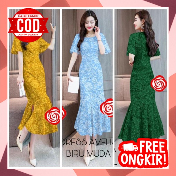 Jual Dris Pesta Ulangtahun Kekinian Dress Korea Wanta Casual Deres ...