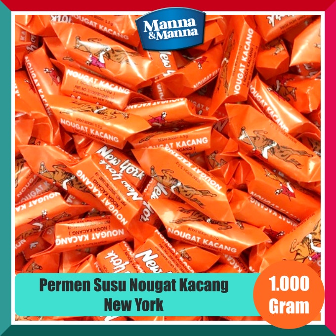 Jual Permen Susu Nougat Kacang New York - 1.000 Gram | Shopee Indonesia