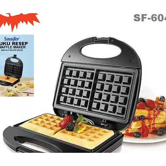 Jual Waffle Maker Sonifer Sf-6043 Nonsti / Alat Pembuat Waffle Roti ...