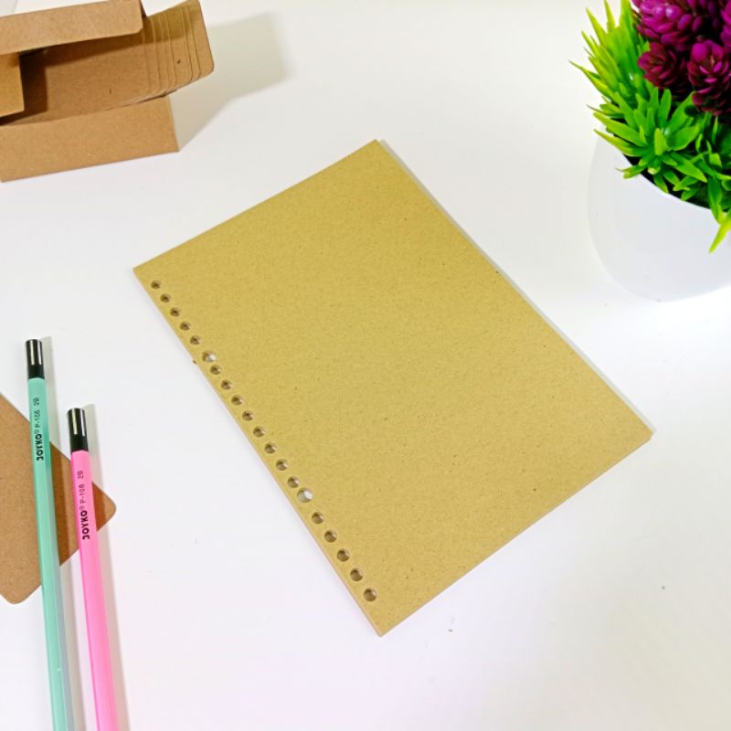 Jual LOOSELEAF COKLAT A5 / ISI BINDER COKLAT / LOOSLEAF BROWN PAPER by ...