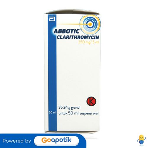 Jual ABBOTIC CLARITHROMYCIN 250 MG/5ML SYRUP 50 ML | Shopee Indonesia