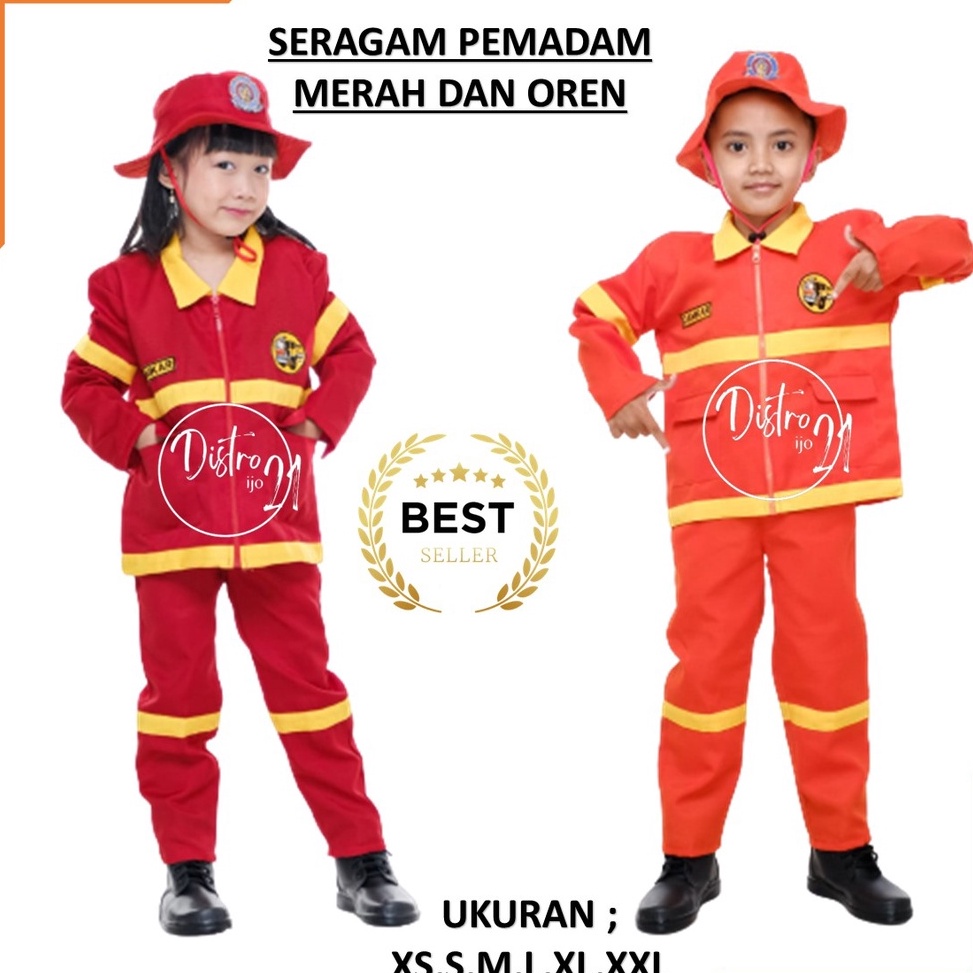 Jual [KODE GFRFG] PROFESI ANAK DAMKAR PEMADAM POLISI TNI KOSTUM ...
